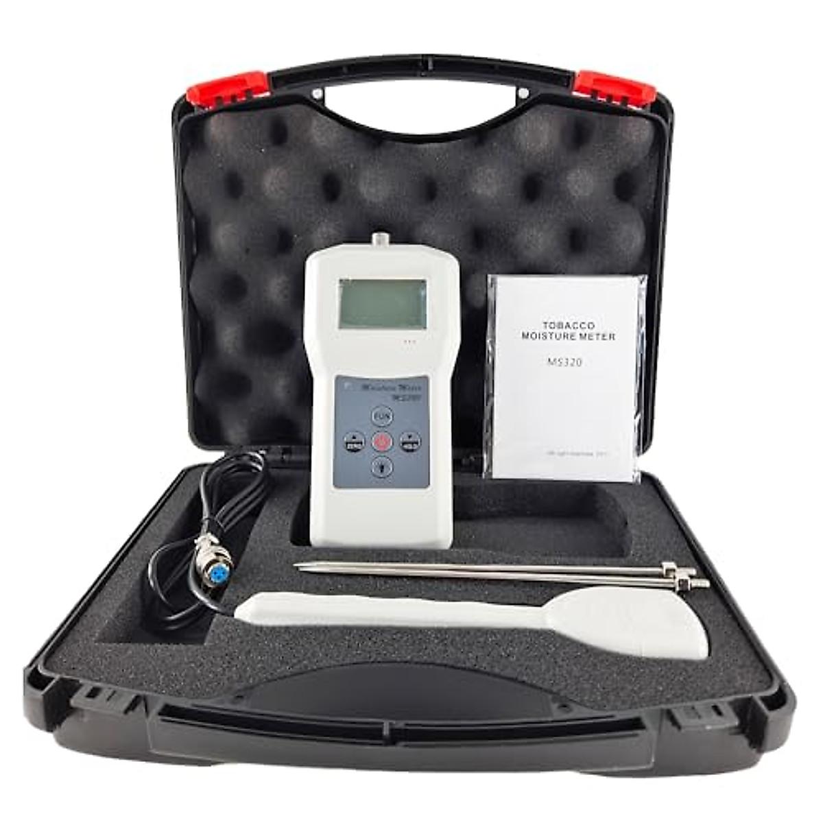 Digital Tobacco Moisture Meter Analyzer Tobacco Leaf Moisture Tester MS320 Measuring Range 8% to 40% with Separated Probe