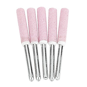 Hicello 5PCS Burr Grinding Stone File, 3/16" Chainsaw Sharpener, Polishing Grinding Tool for Chain Saw Stone Jewelry Wood