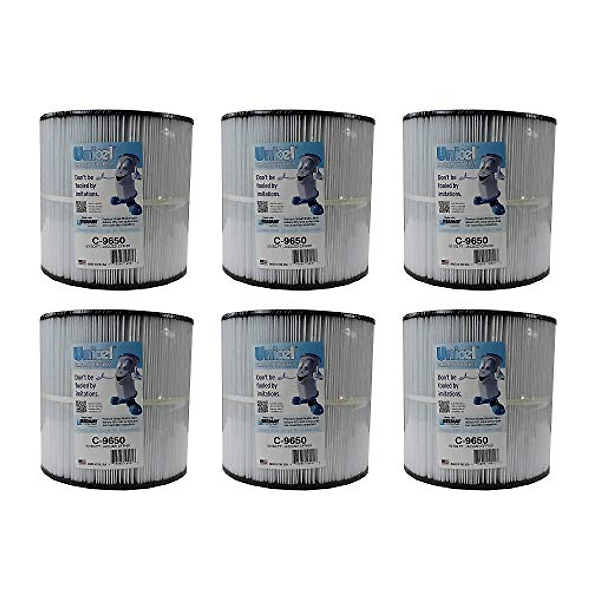 Unicel C-9650 Spa Replacement Filter Cartridge CFR 50 Sq Ft (6 Pack)