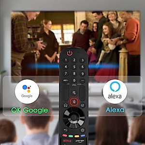 Replacement Magic LG Remote Control for Smart TV,LG Smart TV Remote with Voice and Pointer Function,Compatible for 2022-2018 LG Smart TVs,OLED,QNED,NANOCell,4K,8K etc.