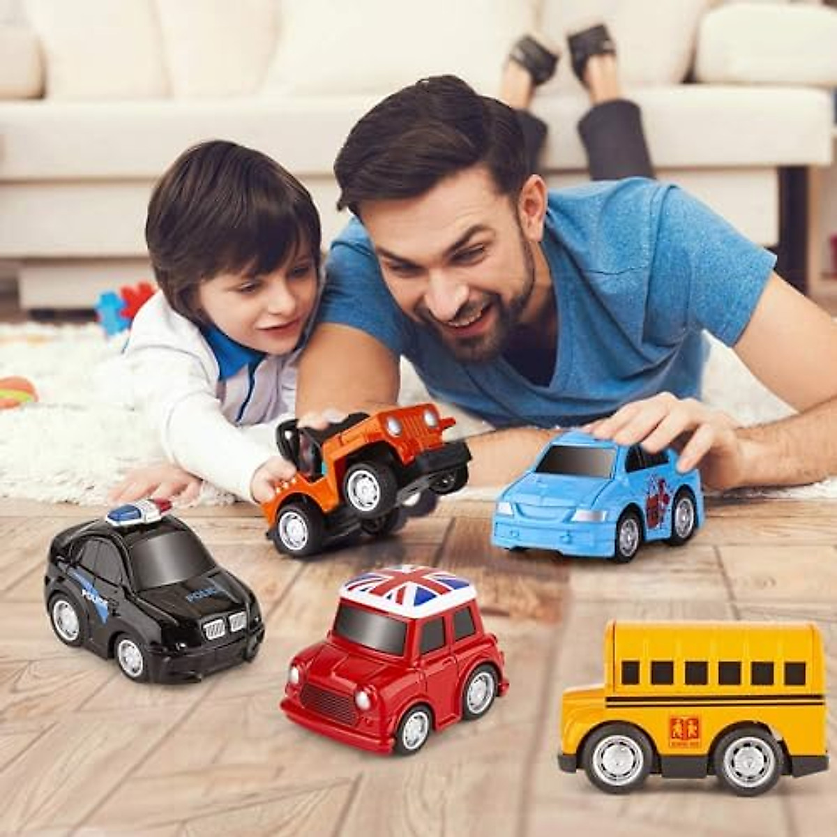 RuiDaXiang Metal Pull Back Cars,8 Pack Mini die cast Toy Cars Set, for Aged 3-6 Year Boys