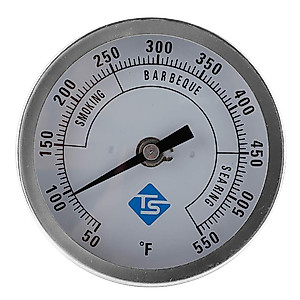 Hemoton 1pc Oven Thermometer Grill Smoker Temperature Gauge Oven Temperature Gauge Food Baking Oven Temp Gauge Home Brewing Thermometer Smoker Thermometer Indicator Metal Material Pointer