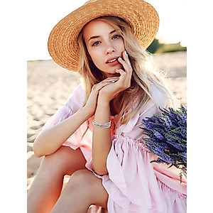 Long tiantian Leather Wrap Bracelet for Women Rhinestone Infinity Bracelet Modern Boho Cuff Bracelet Womens Leather Cuff Multi Strand Bracelets for Women s(grey)