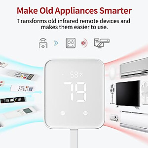 SwitchBot Hub 2 (2nd Gen), Work as a WiFi Thermometer Hygrometer, IR Remote Control, Smart Remote and Light Sensor, Link SwitchBot to Wi-Fi (Support 2.4GHz), Compatible with Alexa&Google Assistant