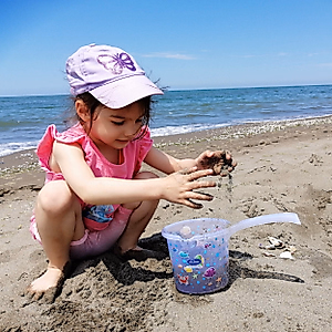 Sevi Baby Bath Rinse Cup, Certified Bath Water Scoop, Baby Shampoo Rinser, Baby Bath Mug Made from BPA-Free Safe Material, (1250 ml / 42.2 oz) - Made in Turkey (Pink) (White)