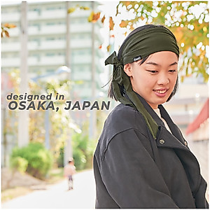 CHARM Japanese Headband Pirate Bandana - Men Ninja Head Wrap Women Hair Band Maroon