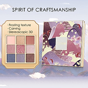 CATKIN Eyeshadow Palettes Sparkly Eyeshadow Matte and Glitter Makeup Matte Shimmer Highly Pigmented Makeup Palettes Eye shadow 9 Colors Neutral Cosmetic Eye Shadows