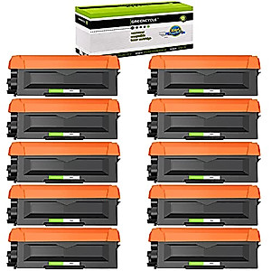 greencycle 10 Pack TN660 TN-660 TN630 Black Toner Cartridge Replacement Compatible for Brother DCP-L2520DW DCP-L2540DW HL-L2360DW HL-L2380DW MFC-L2700DW MFC-L2740DW Laser Printer