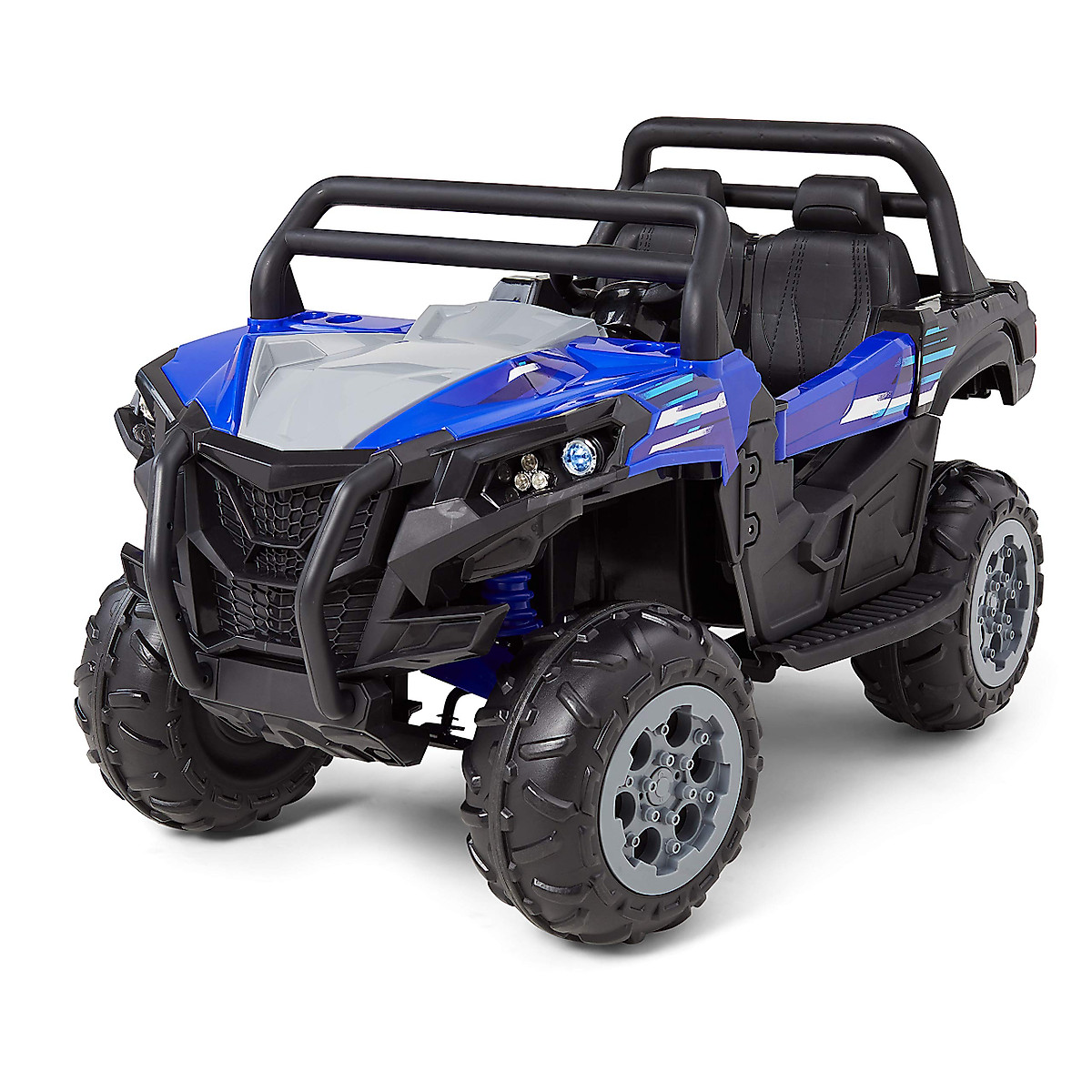 Kid Trax UTV Toddler/Kids Electric Ride On Toy, 12 Volt, 3-7 yrs Old, Max Weight 110 lbs, Single or Double Riders, Blue