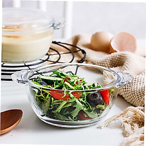 BESTOYARD Egg Steamer 275ml Bowl Glass Kitchen Gadget Kitchen Cooker Food Container Bowls Glass for Microwave Egg Steamer Household Vegetable