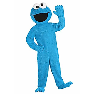 Sesame Street Adult Cookie Monster Halloween Costume Unisex | Sesame Street Blue Monster Outfit | Perfect for Halloween & Cosplay Large