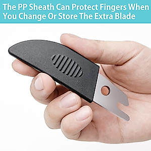 O'Shine Miter Shears for Angular Cutting Molding Crafting,Shoe Molding Cutter Tool,45-135 Degree Multi Angle Trim Cutter Hand Tool for Soft Wood PVC, an Extra Blade with Sheath Included