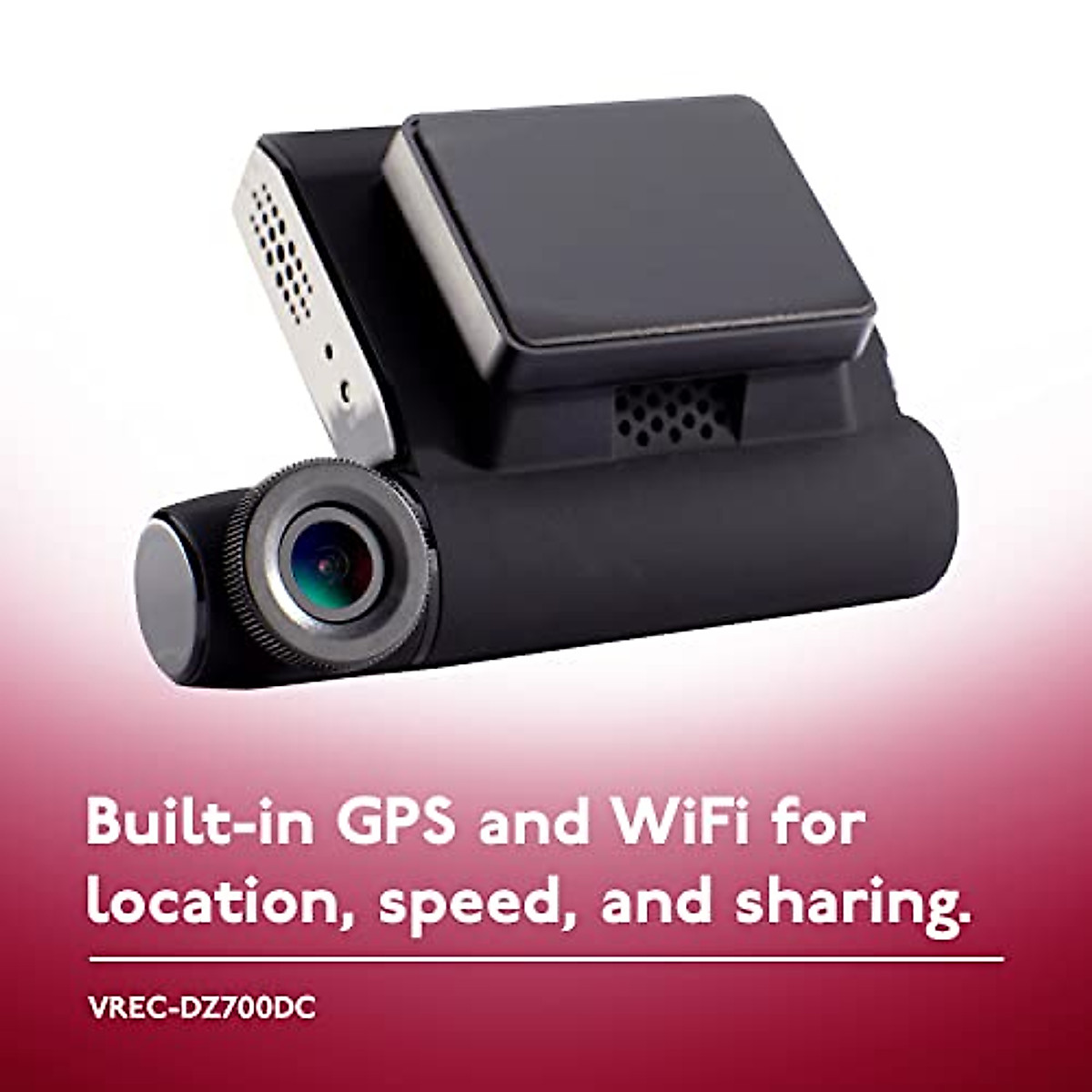 Pioneer VREC-DZ700DC 2-Channel Dual Recording 1080p HD Dash Camera System with WiFi and 2" LCD Screen