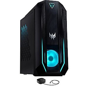 acer Predator PO3-630 Gaming Desktop PC (Intel i7-11700 8-Core, 16GB RAM, 2x1TB PCIe SSD RAID 1 (1TB), GeForce RTX 3070, WiFi, Bluetooth, Backlit KB, HDMI, USB 3.2, Display Port, Win 10 Pro)