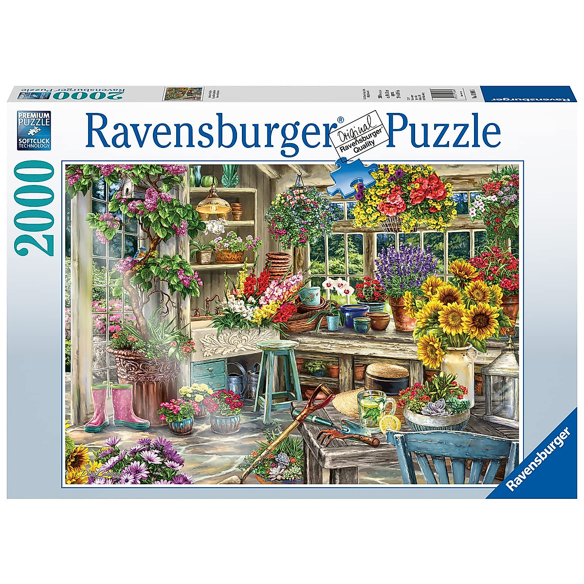Ravensburger Gardener's Paradise 2000-Piece Puzzle - Designed for Adults | Unique Softclick Technology | Glare-Free Image | Unique Puzzle Piece Shape | Ideal Gift for Puzzle Enthusiasts