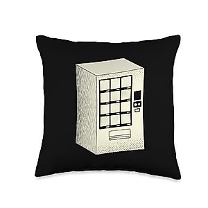 Vending Machine Vending Machine Clothing Japan Vending Retro Anime Machine Seller Throw Pillow, 16x16, Multicolor