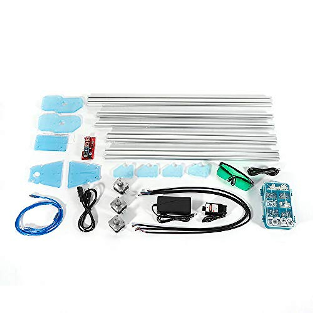 LOYALHEARTDY Desktop Engraving Machine, 3000MW 65x50cm DIY Engraving Cutting Machine Engraver Printer Desktop