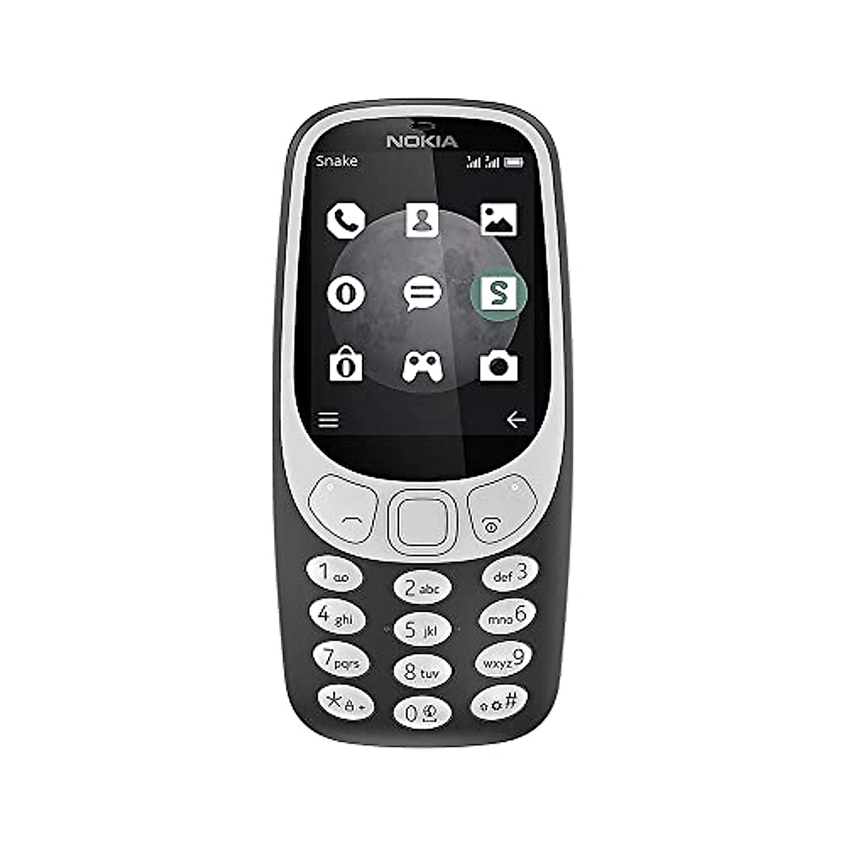 NOKIA 3310 3G - Unlocked Single SIM Feature Phone (AT&T/T-Mobile/MetroPCS/Cricket/Mint) - 2.4 Inch Screen - Charcoal