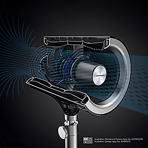 Everdure 49.4 Inch Indoor/Outdoor Pedestal Fan, 6 Speed Settings, Targeted Airflow Control, Oscillating Fan, Remote Control Included, Perfect Cooling Fan for Bedroom, Living Room, Home Office, Black