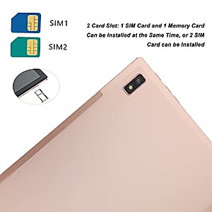 Huleo 4G LTE Tablet, 10.1 inch IPS LCD 100-240V 4G LTE 64GB Tablet for Work EU Plug