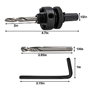6 inch/152mm Hole Saw Heavy Duty Bi-Metal HSS Hole Saw for Cornhole Boards, Plywood, Iron Board, Acrylic, Ducts, Ceiling Lights, Cinder Wall