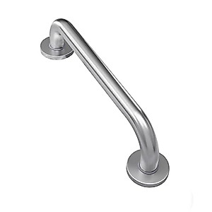 AmazerBath Shower Grab Bars for Bathtubs and Showers, Handicap Grab Bars for Shower Anti Slip, Shower Grab Bars for Senior for Wall Stainless Steel, Holds up to 500LBs, 12"L x 1"D, Brushed Nickel