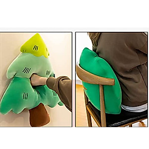 AZCHEN Decorative Leaf Pillow Green Leaf Pillow Cute and Funny Pillow Sofa Bedroom Throw Pillow (50 CM, Green 1)