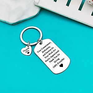 Xiahuyu Thank You Gifts Employee Appreciation Gifts Keychain Employee of the Month Gifts Thank You Gifts for Coworker Employee Work Anniversary Christmas Birthday Leaving Retirement Gifts