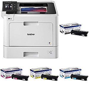 Brother Printer HLL8360CDW Business Color Laser Printer with Duplex Printing and Wireless Networking, Amazon Dash Replenishment Enabled and Super High Yield Toner-Retail Packaging , Black|Cyan|Yellow|Magenta
