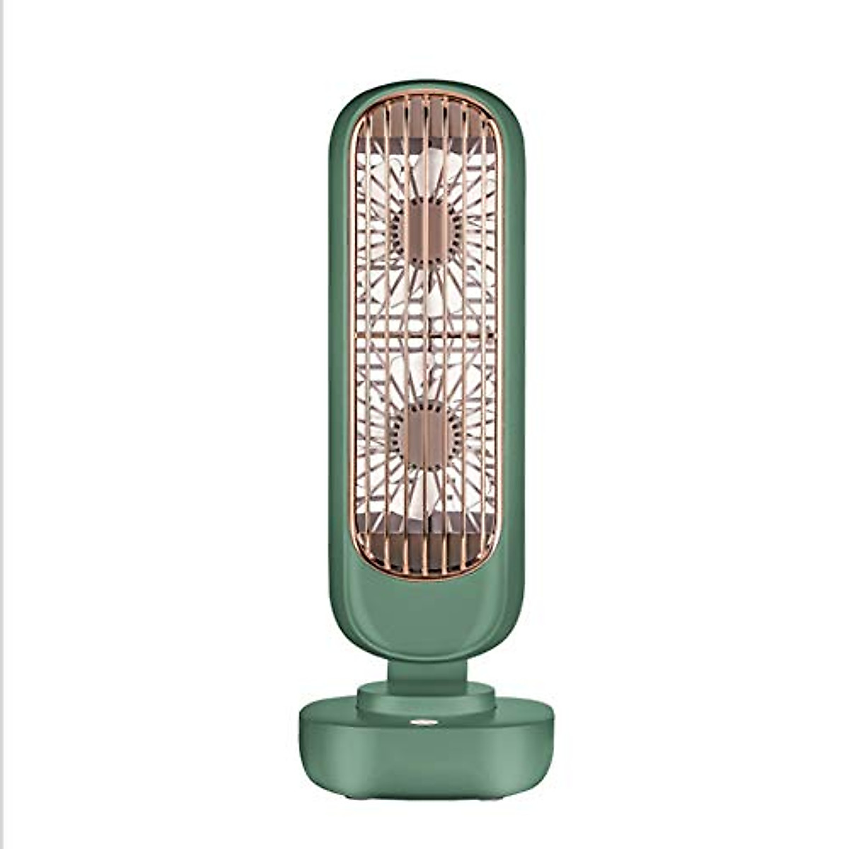 HOMU Mini Table Tower Fan Personal Retro Quiet Operation Portable Vertical Cooling 3 Speed Desktop USB Air Circulator Small for Kids Girls Woman Man Home Office White/Green/Pink