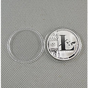 Silver Plated Commemorative Litecoin Collectible Iron Miner Coin - One Item w/Random Color and Design