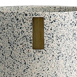 Allure Home Creation Lerrazzo Resin Wastebasket