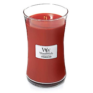 WoodWick Cinnamon Chai Candle, Youth Large / 11-13, Red