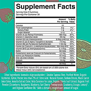 Teen Multivitamin Gummies & Fiber Gummies for Adults Bundle by MaryRuth's | Vitamin C, D and E, B Vitamins | Biotin | Immune Support | Energy, Skin & Hair | Prebiotics | Gut Health & Digestion Support