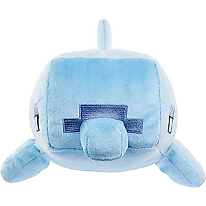 Mattel Minecraft Basic Plush Dolphin Soft Doll, Video Game-Inspired Collectible Toy for Kids & Fans Ages 3 Years Old & Up