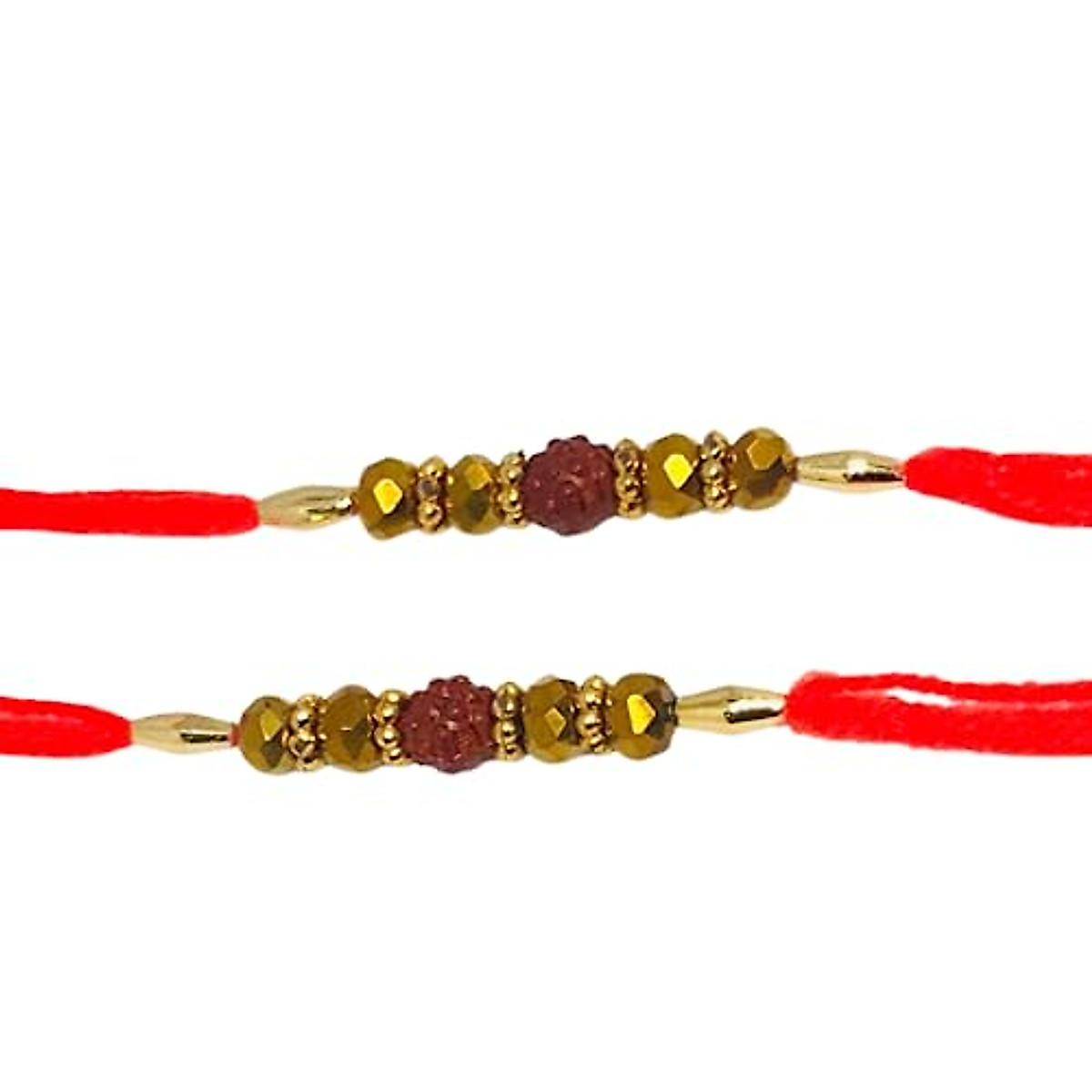 IndiaBigShop Set Of Two Rakhi, Stone & Moti, Thread. Rakhi, Raksha Bandhan Gift For Your Brother, Rakhi In Pair, Rakhi Designer, Vary Color