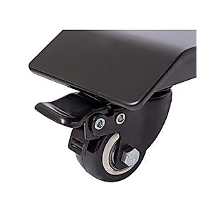 2" Locking Casters for Stand Up Desk Store Dual Motor Electric Adjustable Height Standing Desk with EZ Assemble Steel Frame (Black, Non-Marking)