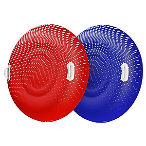 Snow Tube Two Pack for Adults - Large 48" Heavy Duty Inflatable Sleds - 2X Durable Snow Tubing Winter Toy for Sledding (2 Pack)