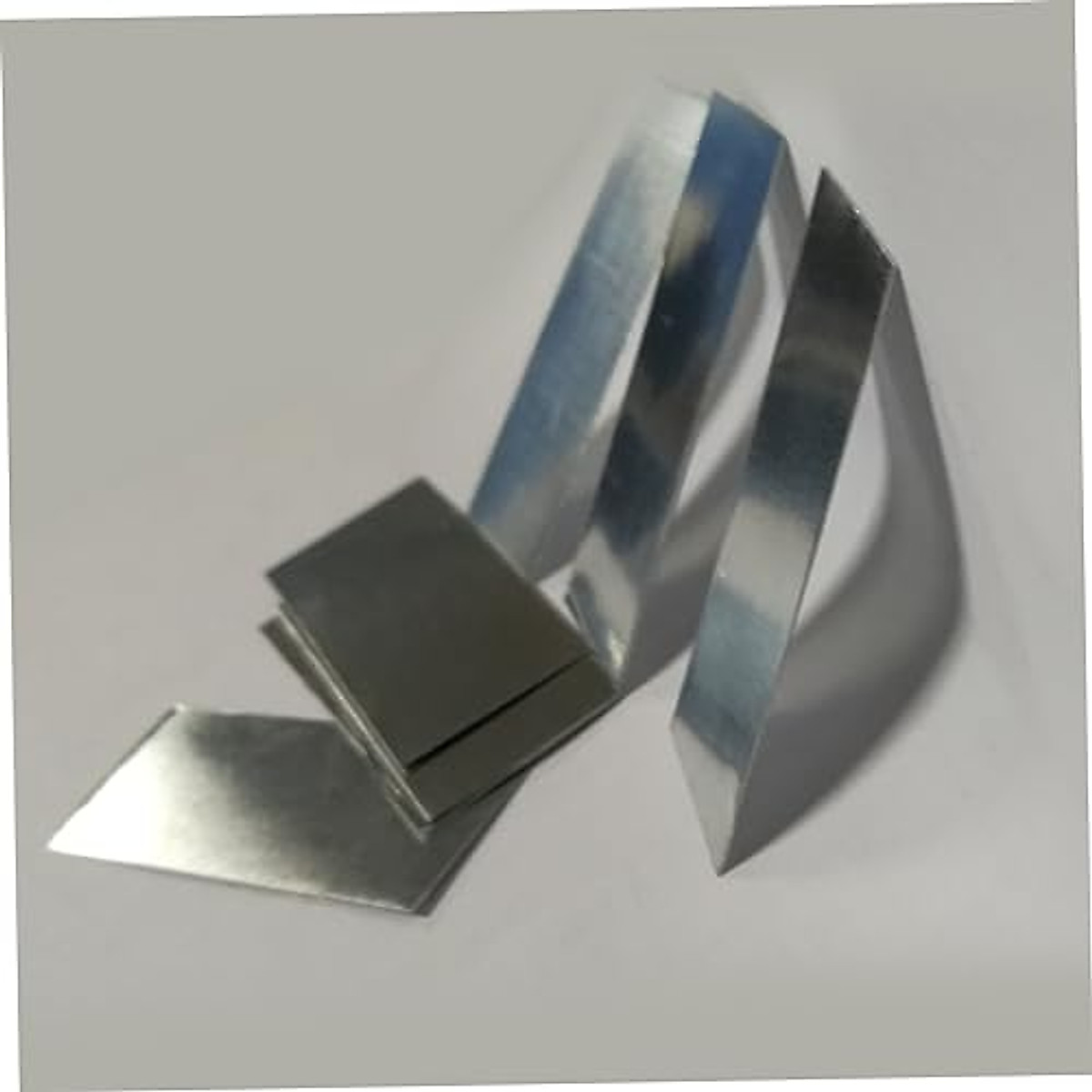 WOONEKY 2 Pcs Scientific Zinc Electrode Fruit Material Zinc Strips Battery Material Electrode Strip Fruit Electrode Plate Material Zinc Strip Material Zinc Electrodes Fruit Tester Silver