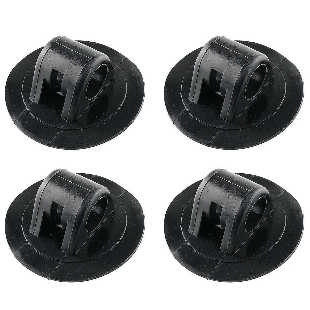 JCBIZ 4pcs 75mm Rubber Boat Motor Fixing Bracket Buckle Inflatable Boat Kayak Motor Fixed Bracket Buckle Propeller Motor Mount Seat Outboard Engine Buckle