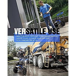 Gas Pressure Washer, ENGiNDOT 3400 PSI 2.6 GPM Gas Powered High Pressure Clean Machine with 212CC 7.0 OHV Engine, Soap Tank, 5 QC Nozzles, CARB Compliant - GPW3400