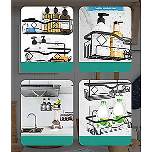 Wall Mount Bathroom Shelf Punch Free Hangable Organization Rack Multifunction for Home Bathroom Face Cleanser Organizer bathroom shower shelf