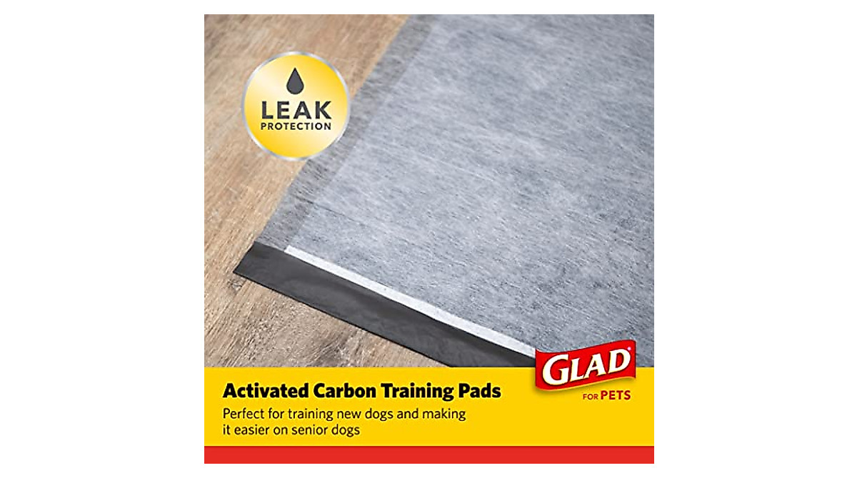 Glad Charcoal Puppy Pads: Absorb Odor & Leak-Proof Protection
