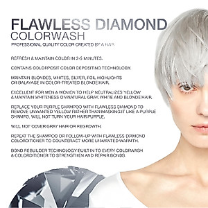 Celeb Luxury Gem Lites Colorwash, Professional Semi-Permanent Hair Color Depositing Shampoo, Flawless Diamond, 8.25 Fl Oz (Pack of 1)