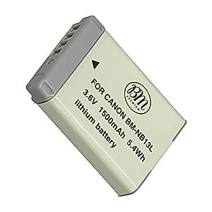 BM Premium NB-13L Battery for Canon PowerShot SX740 HS, G1 X Mark III, G5 X, G5 X Mark II, G7 X, G7 X Mark II, G7 X Mark III, G9 X, G9 X Mark II, SX620 HS, SX720 HS Digital Cameras
