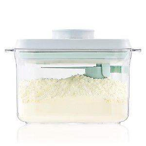 Tourdeus Formula Container, Airtight Formula Storage Container with Scoop and Scraper, BPA-Free Pop Container with Lid for Flour, Coffee, Cereal, Sugar -300g 1700ml