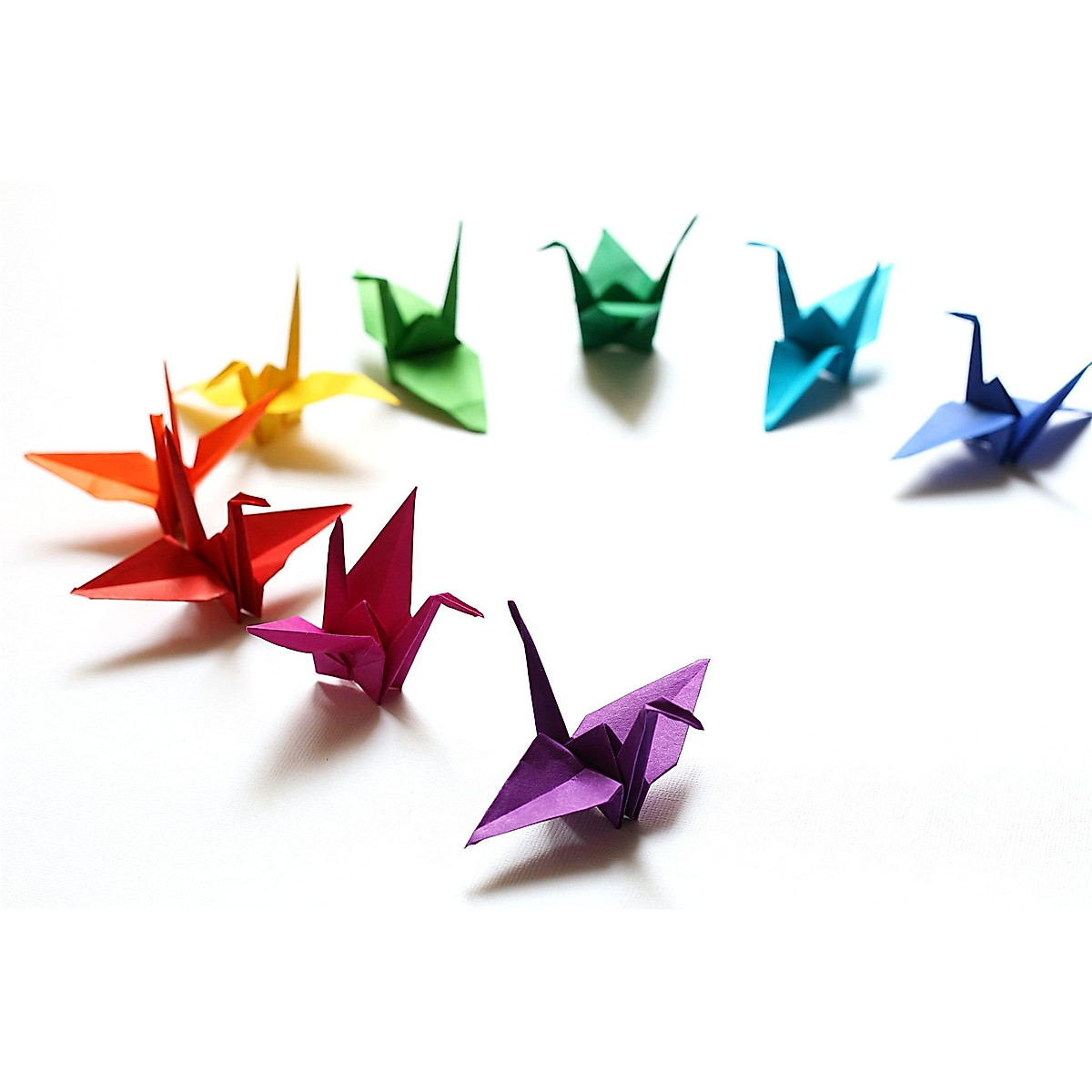 BUBU Origami Paper Kit 1000 Sheets 6 Inch Square Double Sided Color 20 Vivid Colors for Beginners Trainning and School Craft Lessons