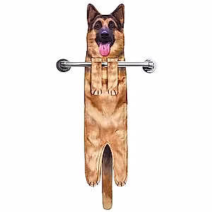 AGRIMONY Funny German Shepherd Dog Hand Towels for Kitchen Bathroom - Dog Mom Gifts for Women Dog Dad Gifts for Men- Mothers Fathers Valentines Day Housewarming Gifts for Dog Lovers