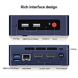Beelink Mini PC, Mini S12 Pro Intel 12th N100(Up to 3.4GHz), 16GB DDR4 RAM 500GB PCIe SSD, Mini Desktop Computer Support 4K@60HZ Dual HDMI Display/WiFi6/BT5.2/USB3.2/1000M LAN/WOL
