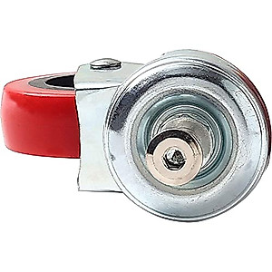 Online Best Service 6 Pack Heavy-Duty 2.5" Swivel Caster Wheel Creeper Service Cart Stool Post Mount